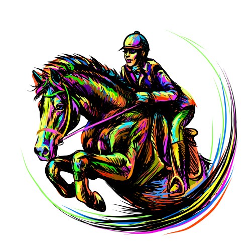 Horse Rider Vector Images (over 12,000)