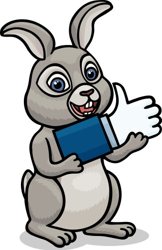 Thumb Up Rabbit Cartoon Vector Images (91)