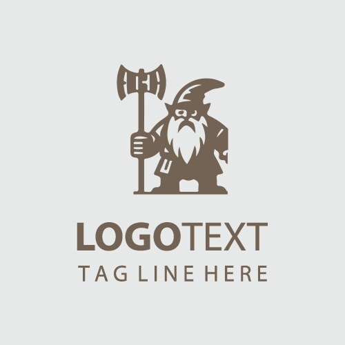 Dwarf logo Royalty Free Vector Image - VectorStock