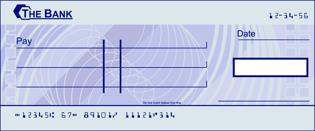 Cheque Template Vector Images (over 1,200)