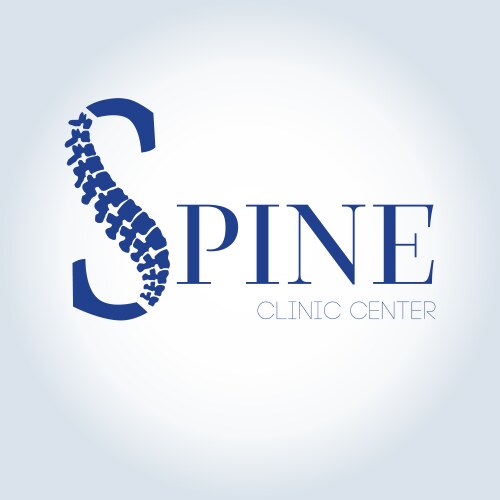 Spine bone logo symbol Royalty Free Vector Image