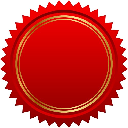 Red Certificate Seal Vector Images (over 15,000)