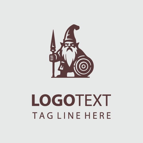 Dwarf logo Royalty Free Vector Image - VectorStock