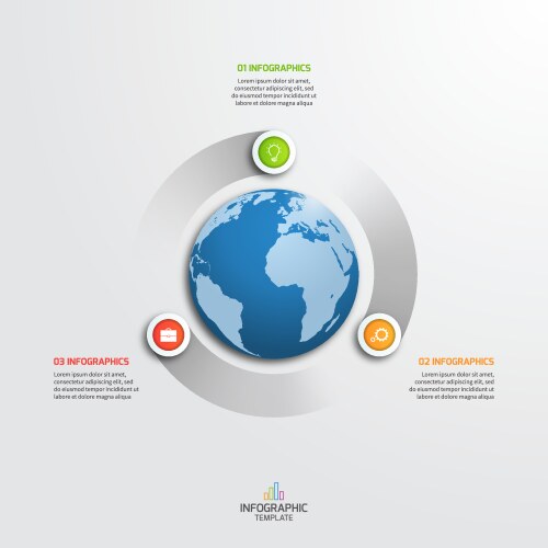 Business process infographic Royalty Free Vector Image