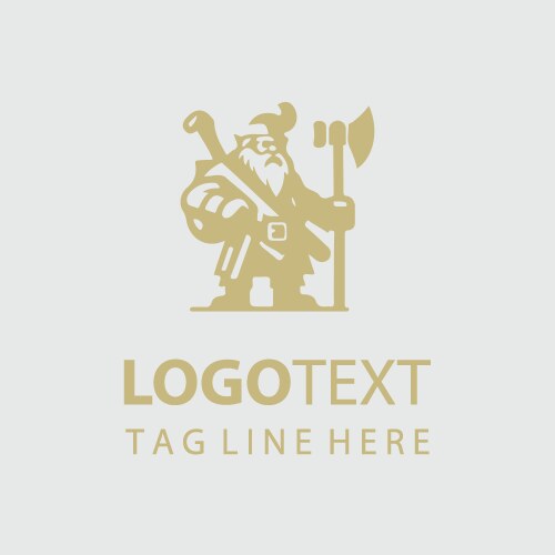 Dwarf logo Royalty Free Vector Image - VectorStock