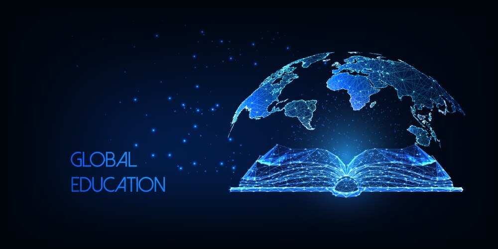 Futuristic graduation 2025 concept banner Vector Image