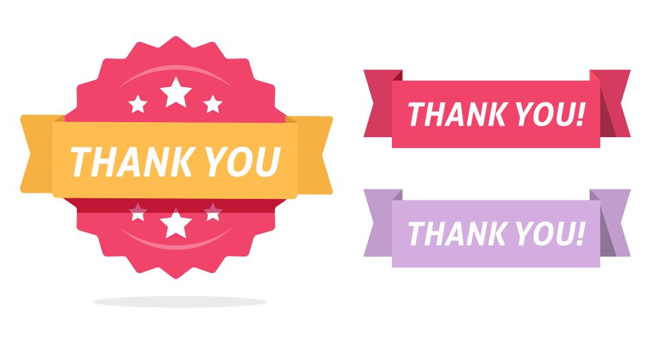 Thank You Red Vector Images (over 5,400)