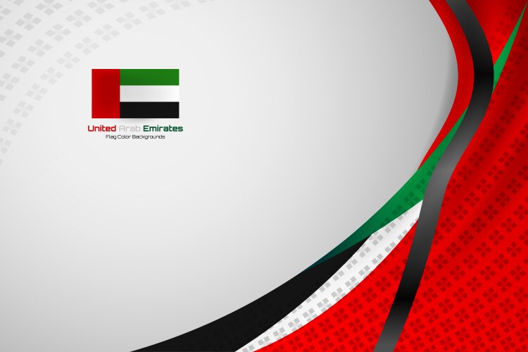 Grunge background in colors of uae flag Royalty Free Vector