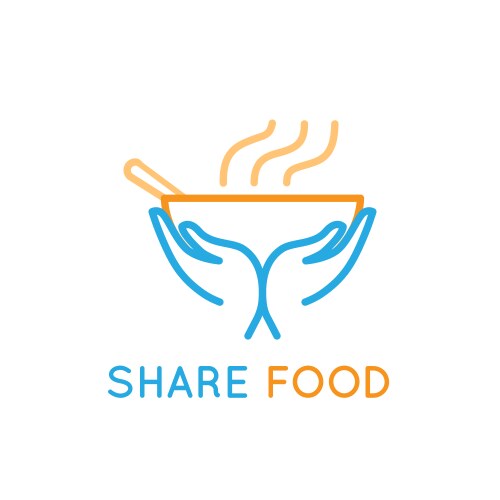 S letter food restaurant fork spoon logo icon Vector Image