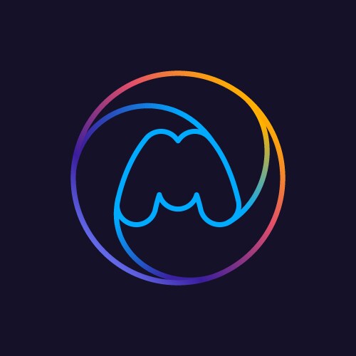 Neon Letter M Vector Images (over 710)