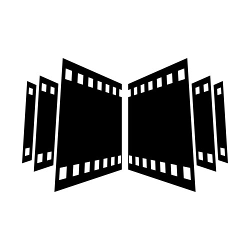 3d film clapboard movie shooting sign Royalty Free Vector