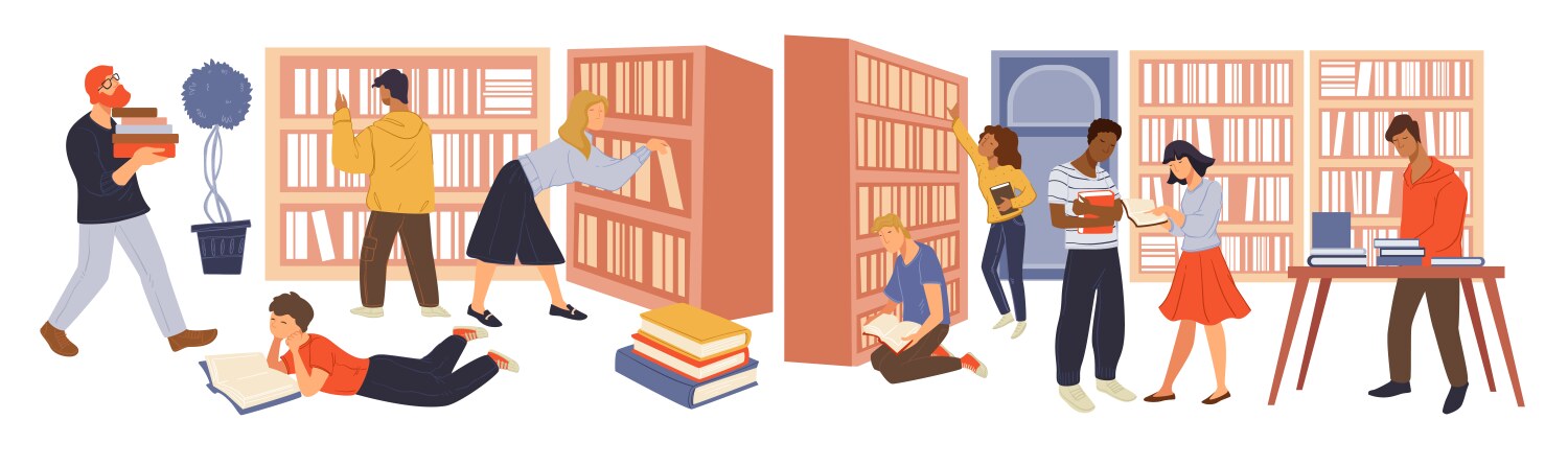 Library People Vector Images (over 24,000)