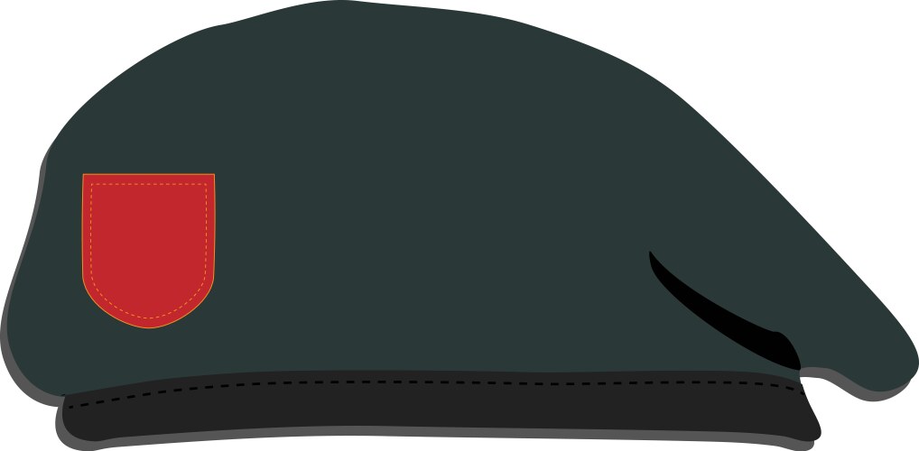 Light background green military beret army special