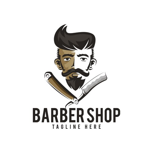 Barber shop identity Vector Images & Graphics for Commercial Use ...