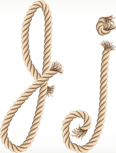 Alphabet Rope Letter Vector Images (over 930)