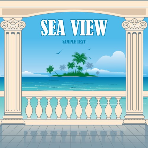 Sea background Royalty Free Vector Image - VectorStock