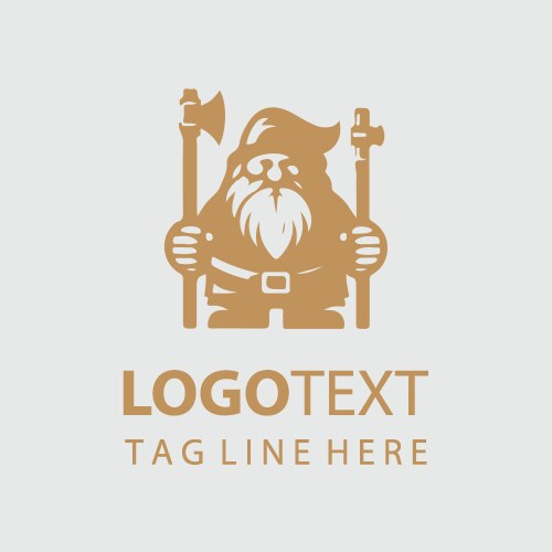 Dwarf logo Royalty Free Vector Image - VectorStock