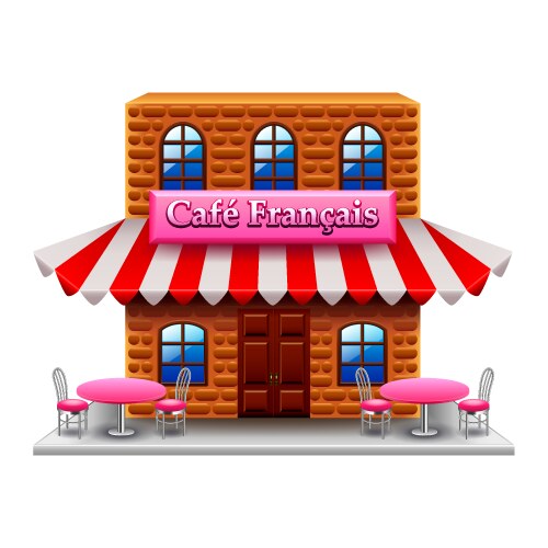 Set of french items Royalty Free Vector Image - VectorStock