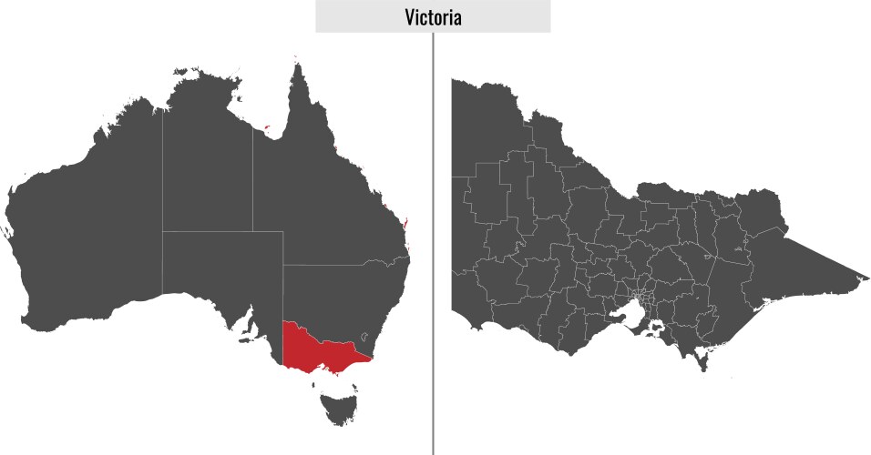 Victoria Map Vector Images (over 1,200)