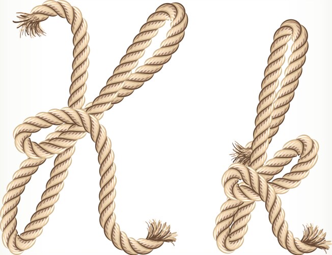 Alphabet Rope Letter Vector Images (over 940)