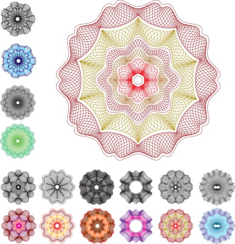 Guilloche Vector Images (over 19,000)
