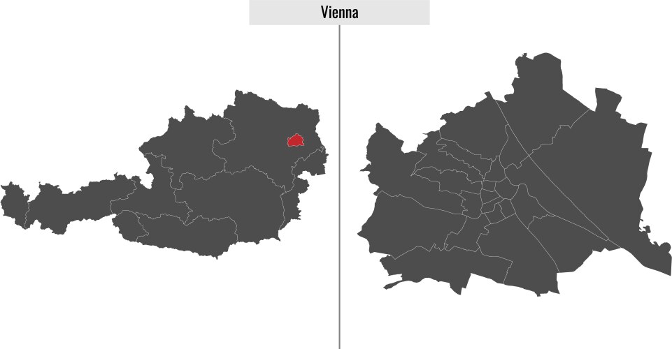 Vienna Map Districts Vector Images (over 130)
