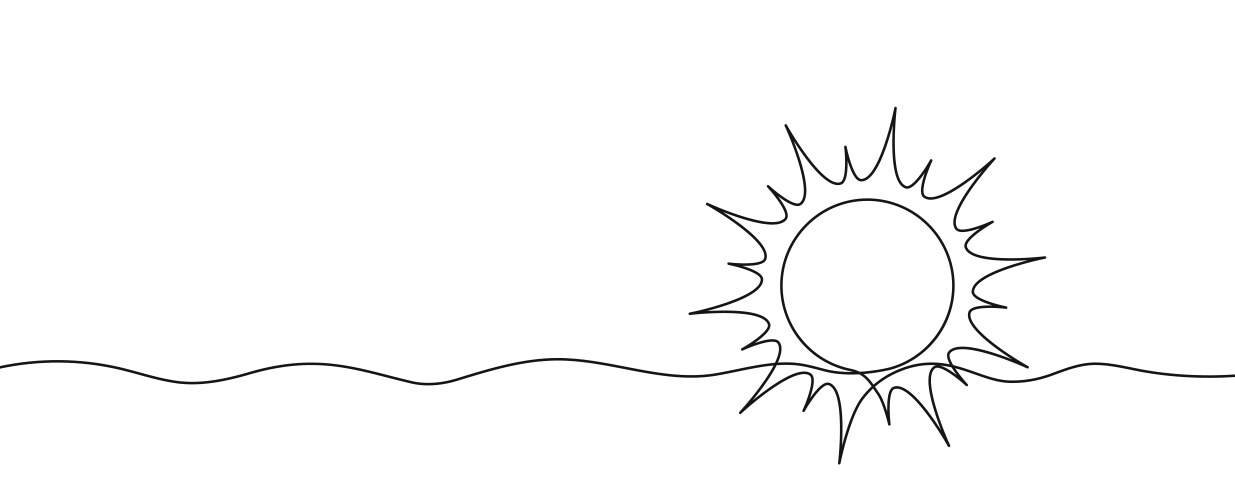 Sun Line Drawing Vector Images (over 25,000)