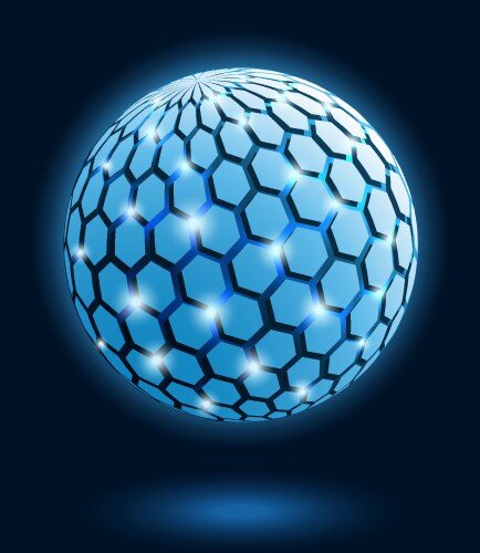 Abstract global icon Royalty Free Vector Image