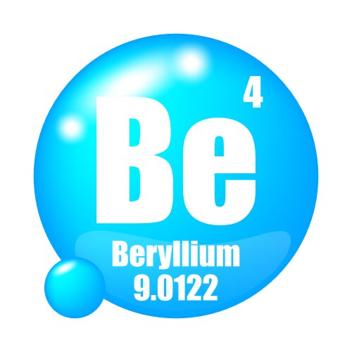 Potassium element icon atomic number 19 Royalty Free Vector