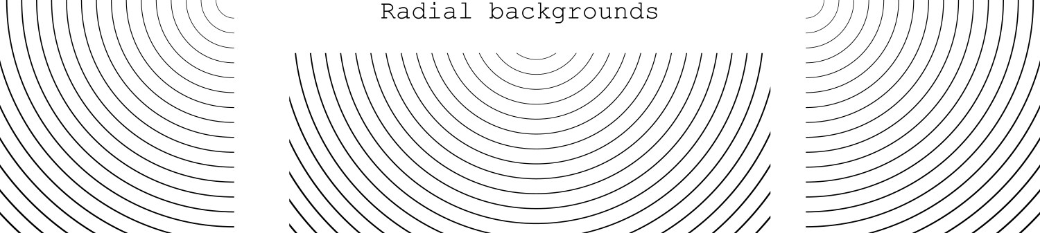 Circular stripe backgrounds abstract radial Vector Image