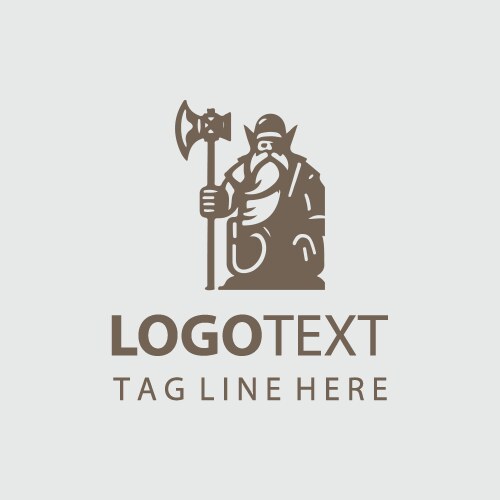 Dwarf logo Royalty Free Vector Image - VectorStock