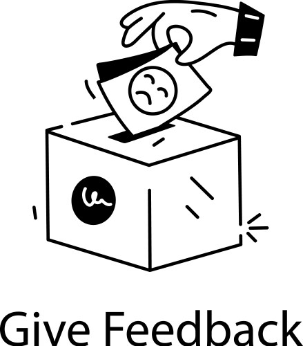 Feedback box Royalty Free Vector Image - VectorStock