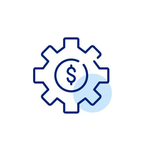 Group of users and dollar symbol financial Vector Image