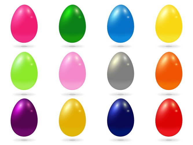 Color egg Royalty Free Vector Image - VectorStock