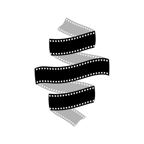 3d film clapboard movie shooting sign Royalty Free Vector