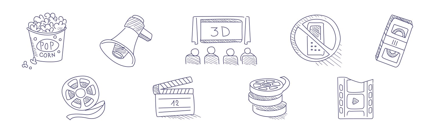 Film Reel Drawings Vector Images (over 1,300)