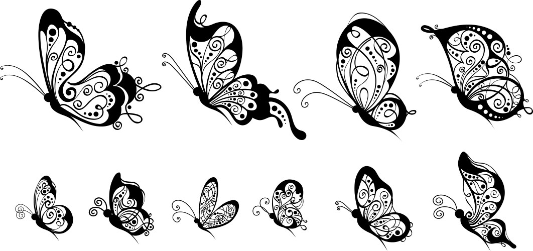 Butterfly Side View Vector Images (over 330)