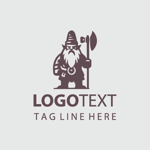 Dwarf logo Royalty Free Vector Image - VectorStock