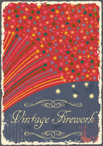 Festive Fireworks Background Royalty Free Vector Image