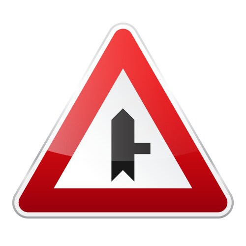 Danger road sign Royalty Free Vector Image - VectorStock