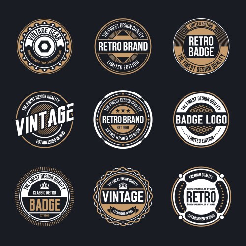 Vintage Circle Logos Vector Images (over 330,000)