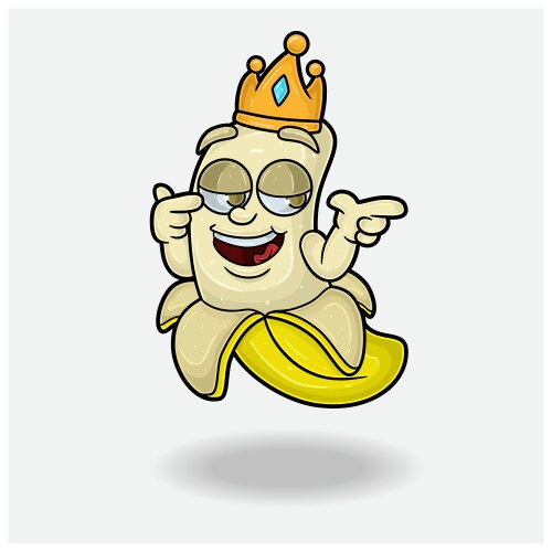 Honey mascot cartoon with smug expression Vector Image