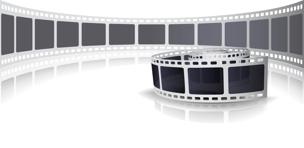 Film reel background Royalty Free Vector Image