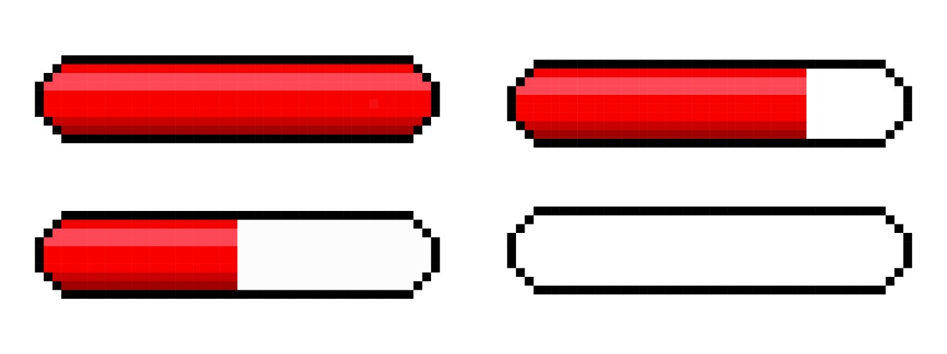 Game Pixel Health Bar Vector Images (over 300)