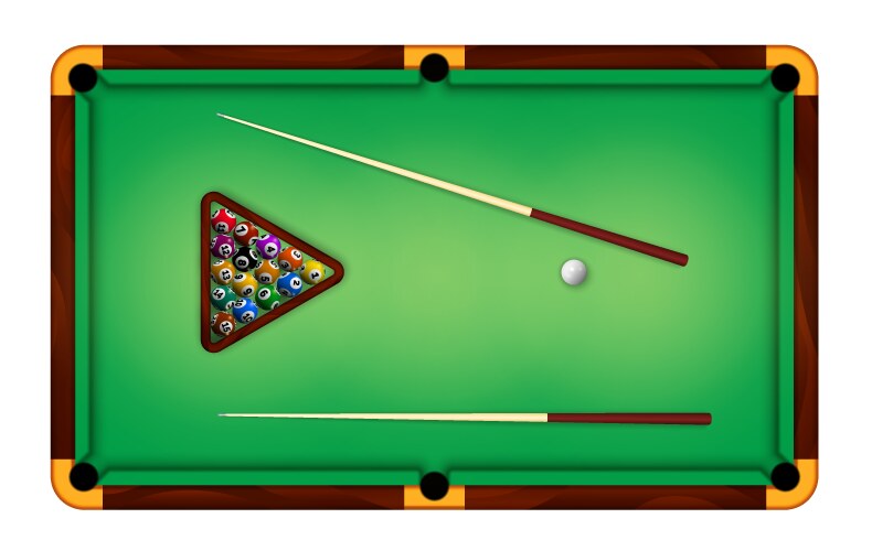 Billiard table Royalty Free Vector Image - VectorStock