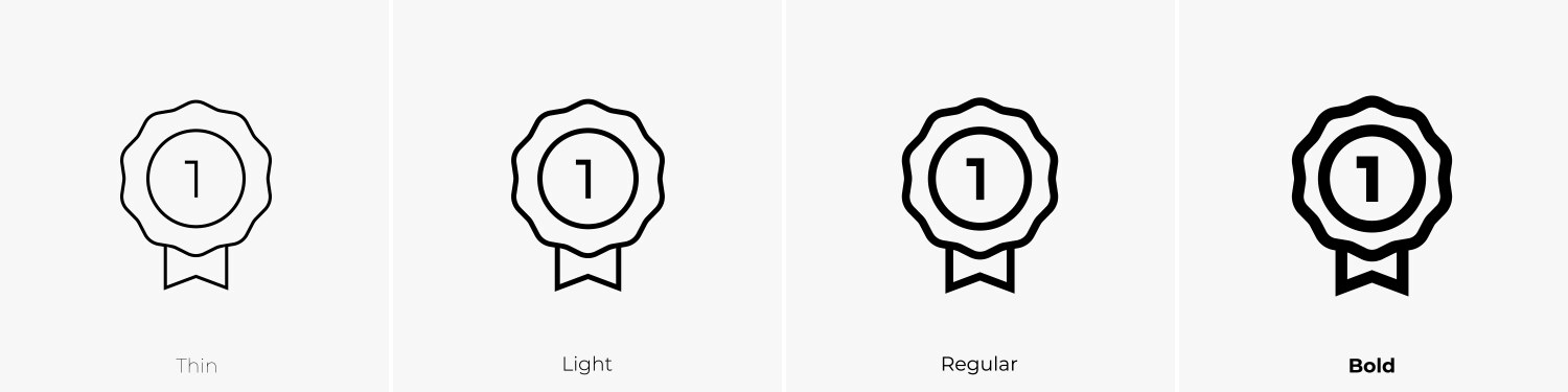 Experiment icon thin light regular and bold style Vector Image