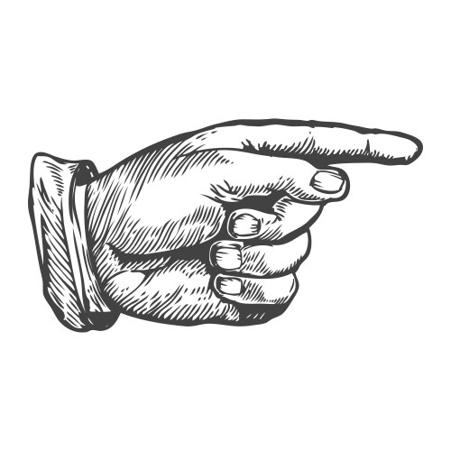 Pointing right emoticon Royalty Free Vector Image