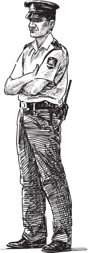 Police Sketch Vector Images (over 3,000)