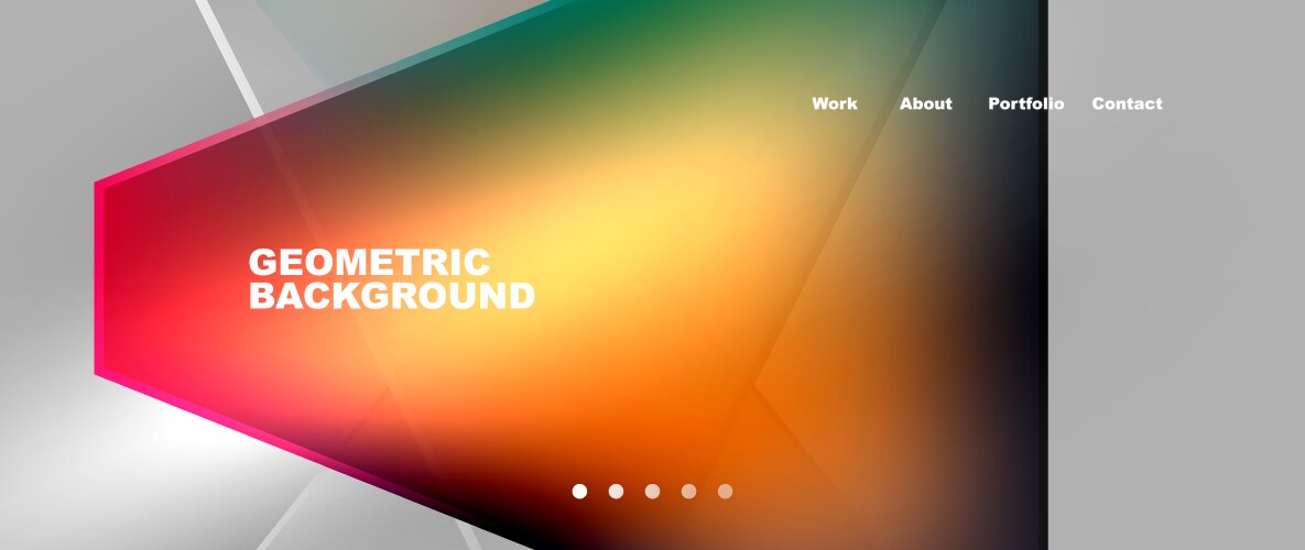 Gradient triangle geometric minimal wallpaper Vector Image