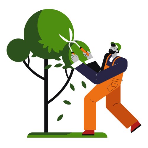 People volunteers plant tree environment care Vector Image